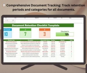 Document Retention Checklist Template in Excel - Next Gen Templates