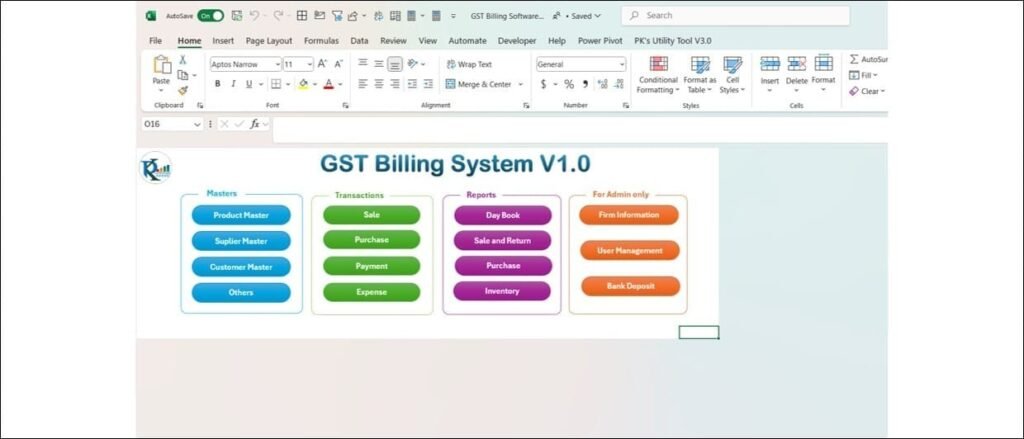 GST Billing Software V1.0 - Next Gen Templates