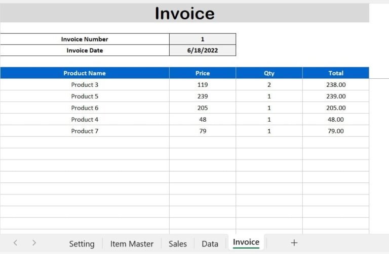 Invoice Management System V1.0 - Next Gen Templates