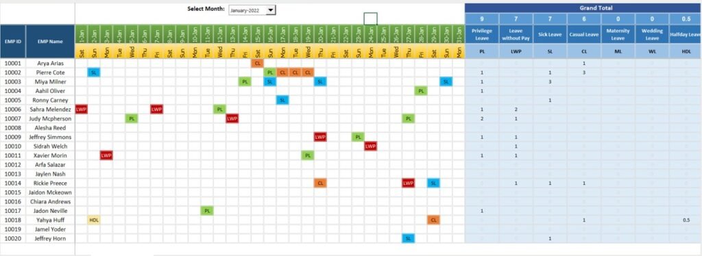Leave Management System - Next Gen Templates