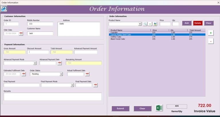Order Management System V1.0 - Next Gen Templates