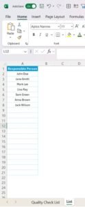 Quality Control Check List Template in Excel - Next Gen Templates