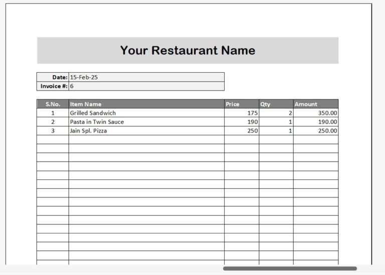Restaurant Management System V1.0 - Next Gen Templates
