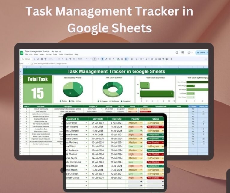 Task Management Tracker in Google Sheets - Next Gen Templates