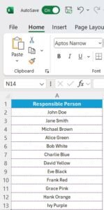 Community Service Checklist in Excel - Next Gen Templates