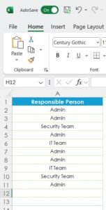 Password Management Checklist in Excel - Next Gen Templates