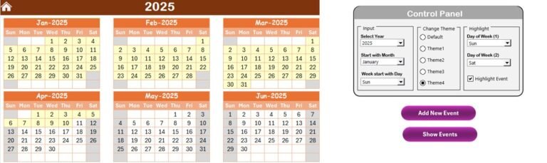 Real Estate Open House Calendar in Excel - Next Gen Templates
