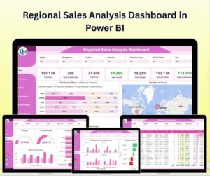 Regional Sales Analysis Dashboard in Power BI - Next Gen Templates