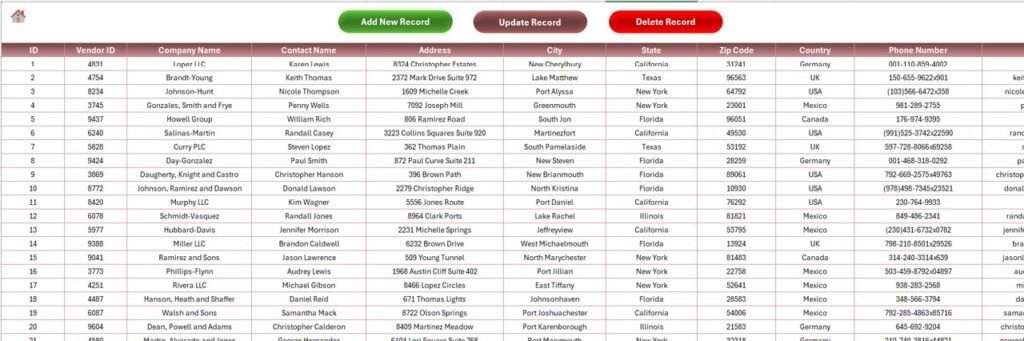 Vendor Registration Tracker in Excel - Next Gen Templates