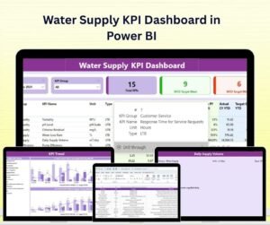 Water Supply KPI Dashboard in Power BI - Next Gen Templates