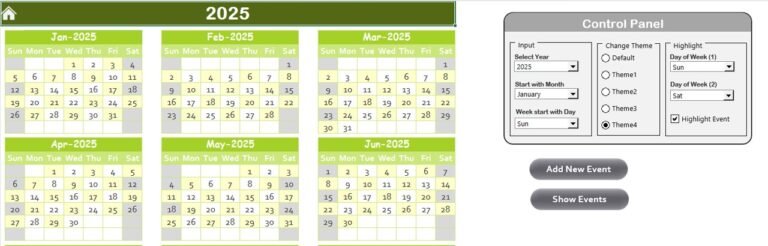 Maintenance Schedule Calendar in Excel - Next Gen Templates