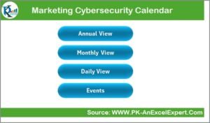 Marketing Cybersecurity Calendar in Excel - Next Gen Templates