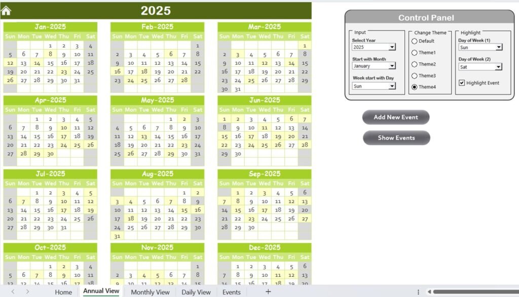 Project Deadline Calendar in Excel - Next Gen Templates