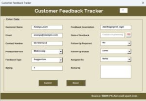 Customer Feedback Tracker in Excel - Next Gen Templates