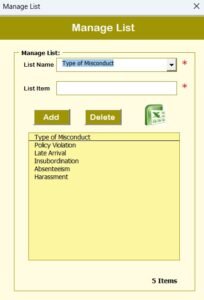 Employee Disciplinary Action Tracker in Excel - Next Gen Templates