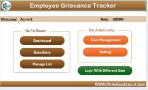 Employee Grievance Tracker in Excel - Next Gen Templates