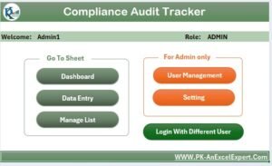 Compliance Audit Tracker in Excel - Next Gen Templates