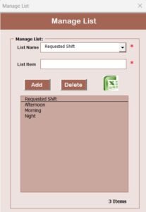 Employee Shift Change Request Tracker in Excel - Next Gen Templates