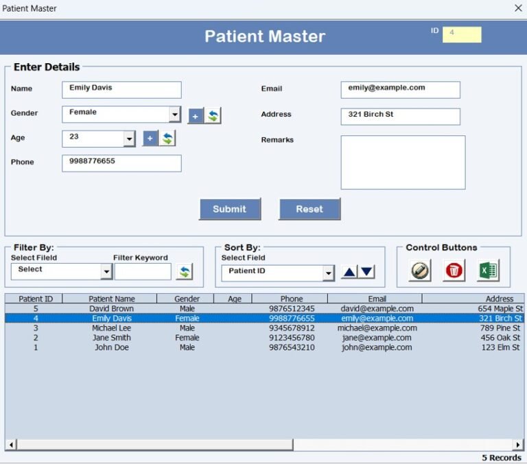Dental Clinic Management System V1.0 - Next Gen Templates