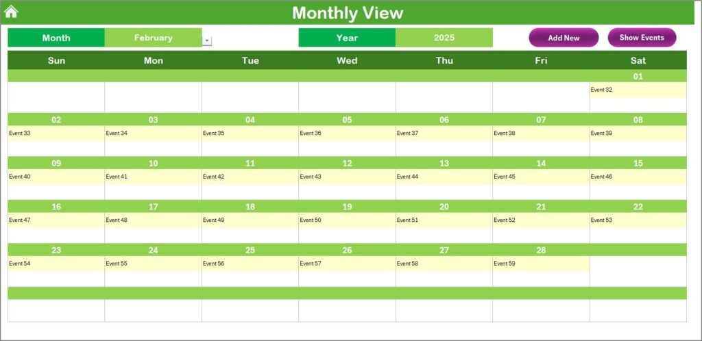 Education Quality Control AI Implementation Calendar in Excel - Next ...