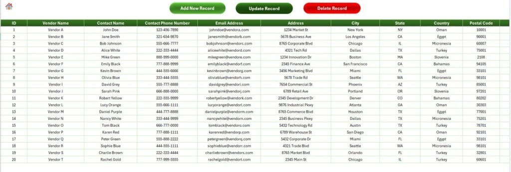 New Vendor Setup Tracker in Excel - Next Gen Templates