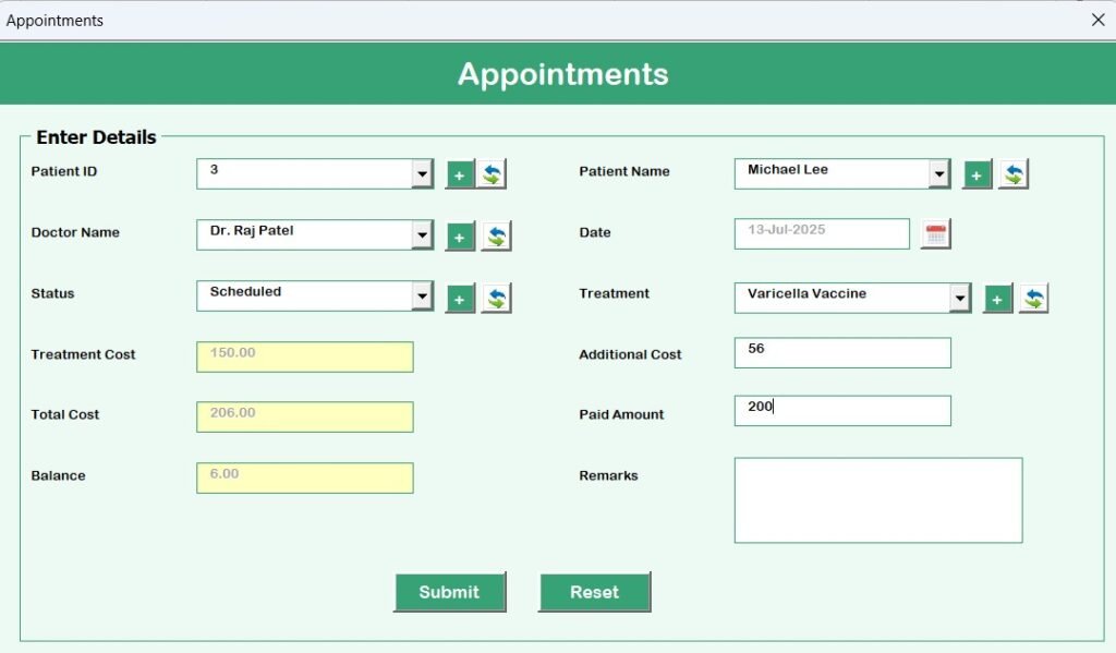 Pediatric Clinic Management System V1.0 - Next Gen Templates