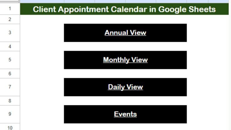 Client Appointment Calendar in Google Sheets - Next Gen Templates