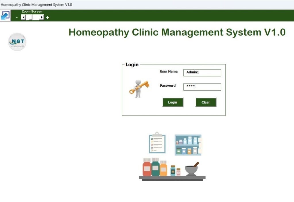 Homeopathy Clinic Management System V1.0 in Excel VBA - Next Gen Templates