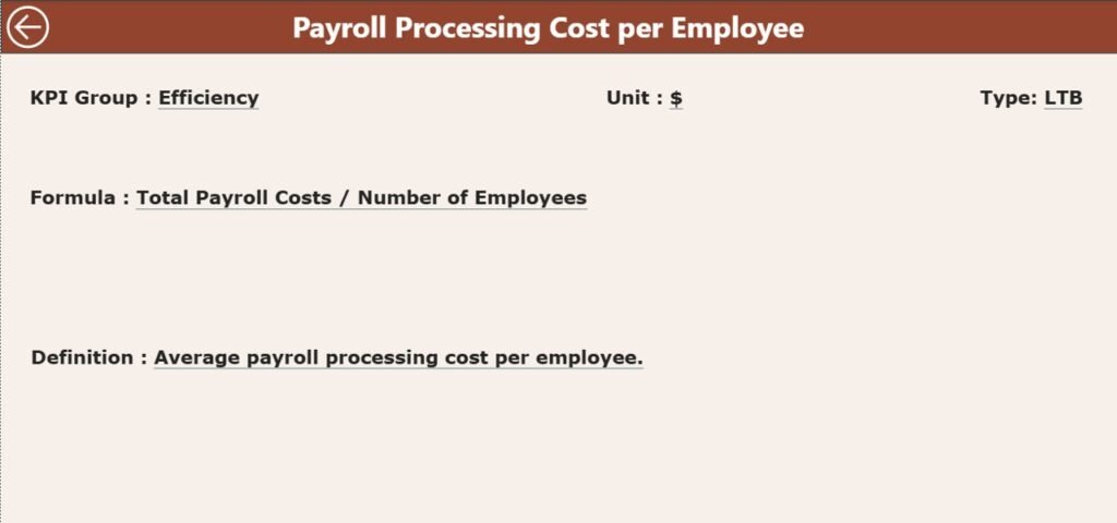 Payroll Accuracy KPI Dashboard in Power BI - Next Gen Templates