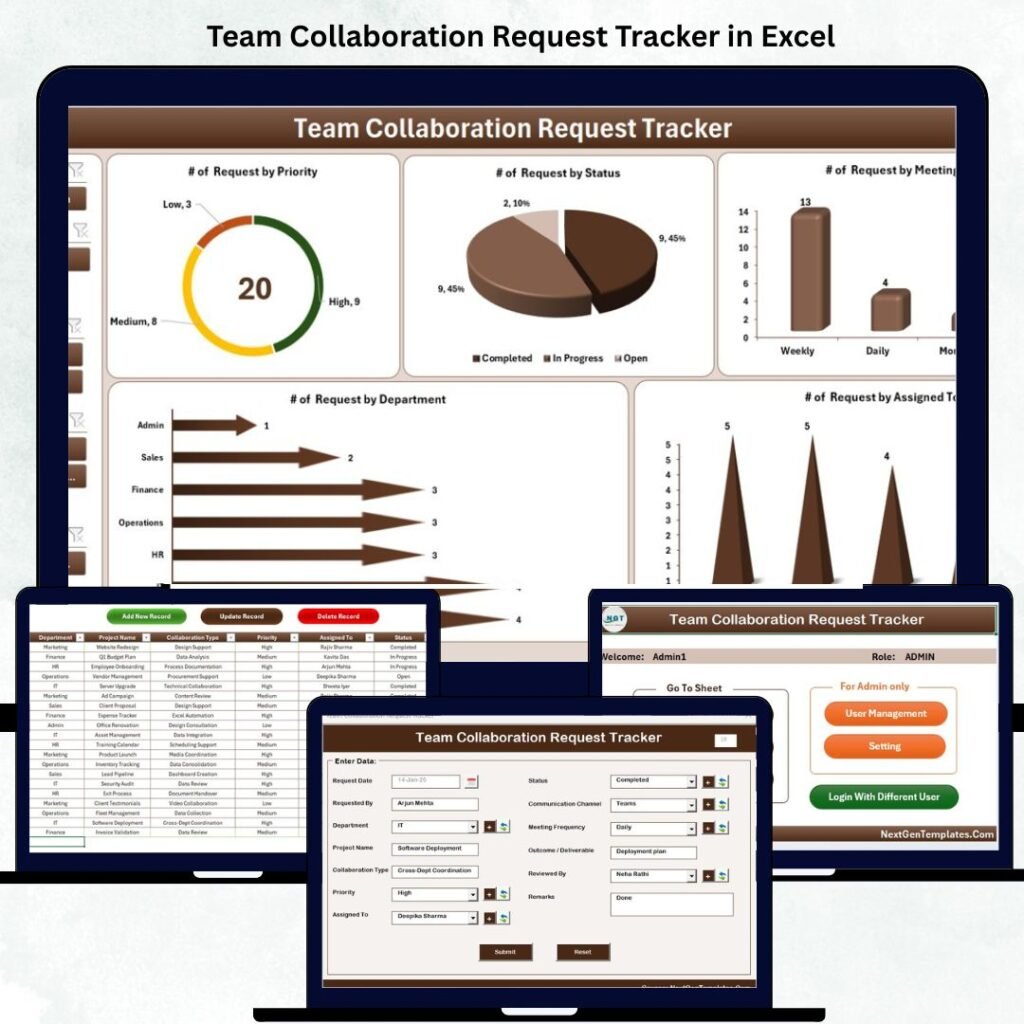 Team Meeting Minutes Tracker in Excel - Next Gen Templates