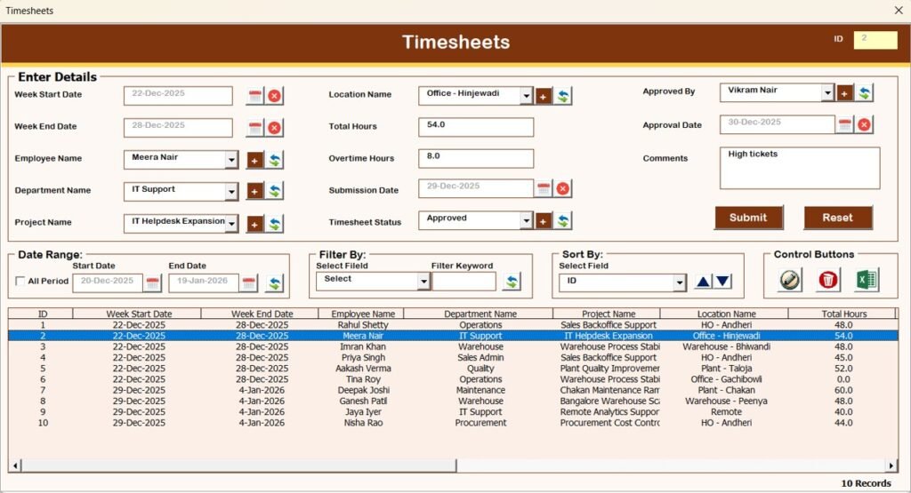 Contract Employee Management System V1.0 - Next Gen Templates