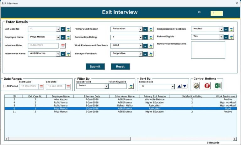 Employee Exit Management System V1.0 - Next Gen Templates