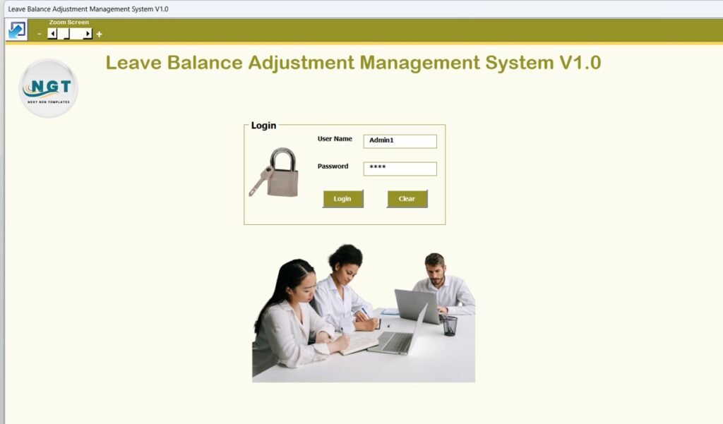 Leave Balance Adjustment Management System V1.0 - Next Gen Templates