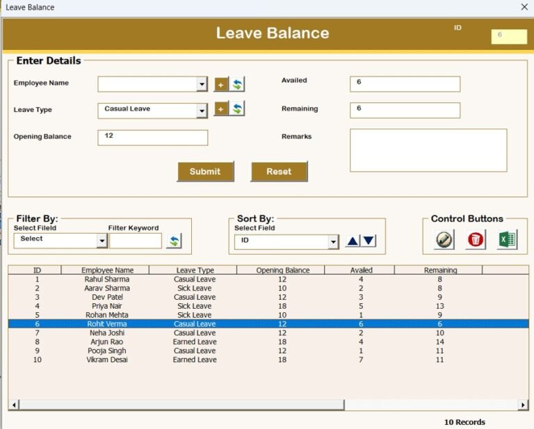 Leave Application Management System V1.0 - Next Gen Templates