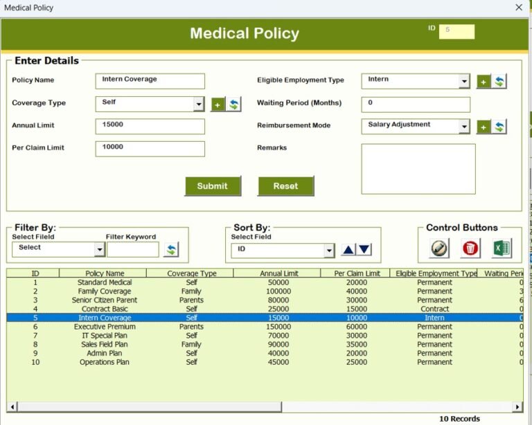 Medical Claim Management System V1.0 - Next Gen Templates