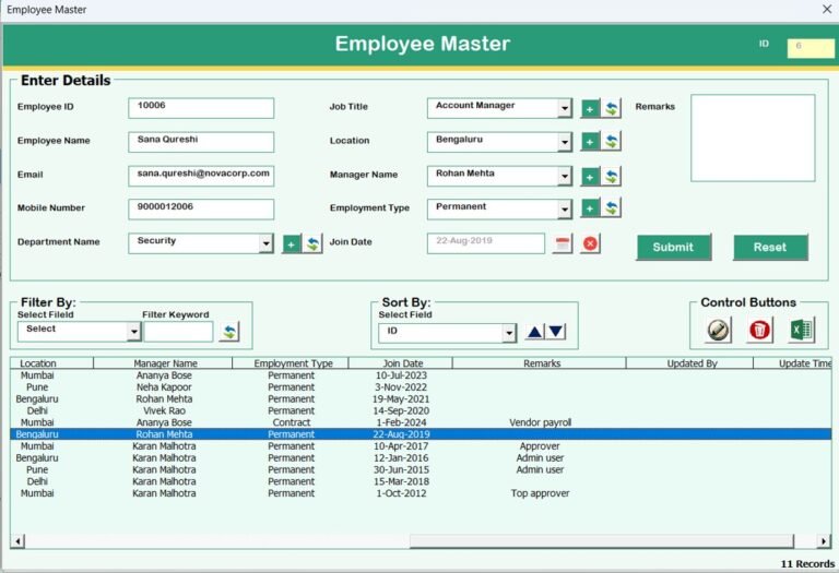 Shift Scheduling Management System V1.0 - Next Gen Templates