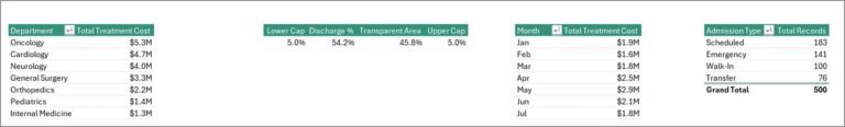 Hospital Patient Flow Dashboard in Excel - Next Gen Templates