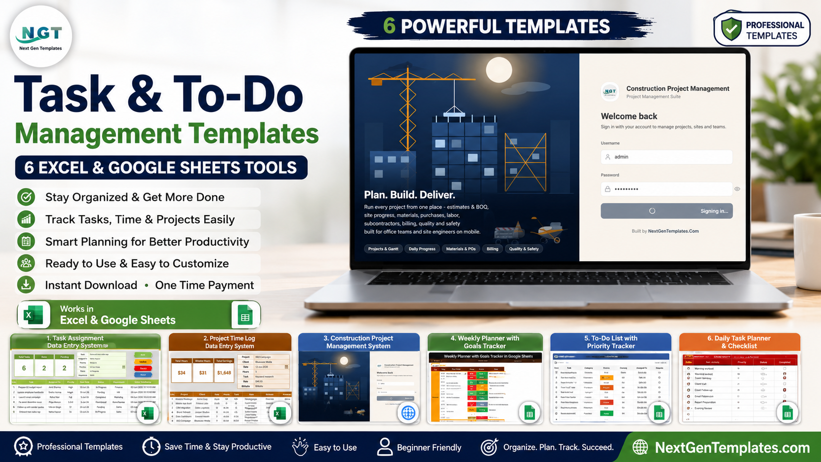 Task & To-Do Management Templates: 6 Excel & Google Sheets Tools - Next ...