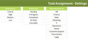 Task Assignment Data Entry System in Excel - Next Gen Templates